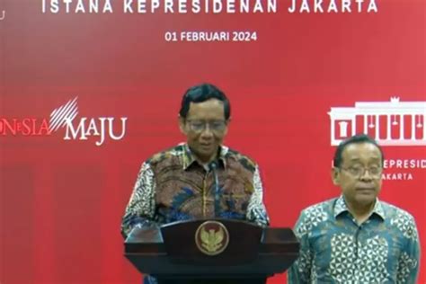 Resmi Nyatakan Mundur Sebagai Menko Polhukam Deputi TPN Prof Mahfud