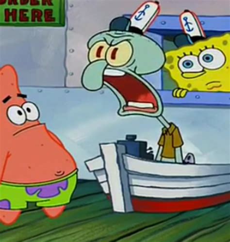 Squidward Yelling Blank Template Imgflip Images And Photos Finder