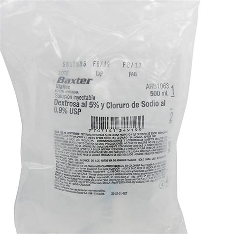 DEXTROSA AL 5 EN AGUA 500ML CJA X 56 Cimex Colombia SAS