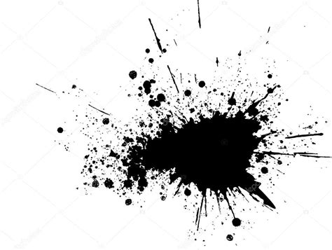 Tache D Encre Noire Image Vectorielle Par Moiseev Illustration 60522391