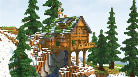 Minecraft How To Build A Cozy Log Cabin Easy Tutorial 2023 Ft