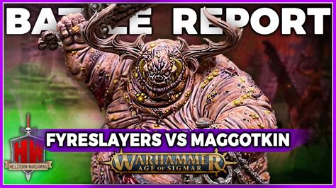 Fyreslayers Vs Maggotkin Of Nurgle Live Warhammer Age Of Sigmar