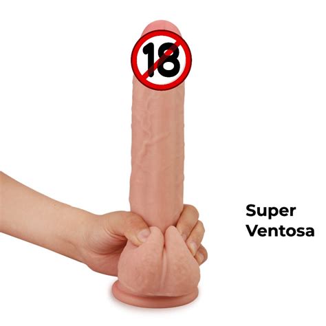 Prótese Maciço Pênis Grande Realístico Gostoso 18 X 4 4cm Dildo Sex