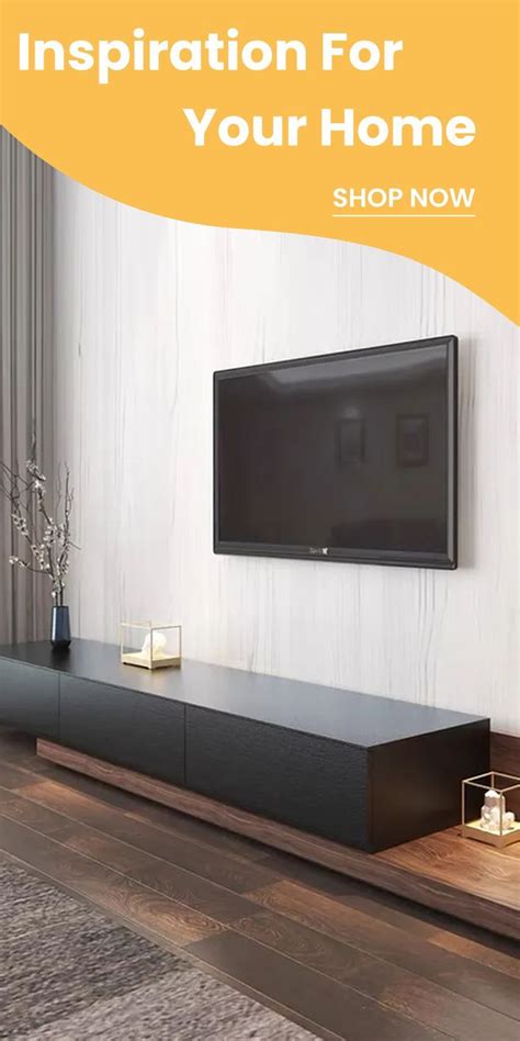 Crator Rectangle Wood Extendable TV Stand Black And Walnut Media