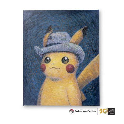 Pok Mon Center Van Gogh Museum Pikachu Inspired By Self Portrait