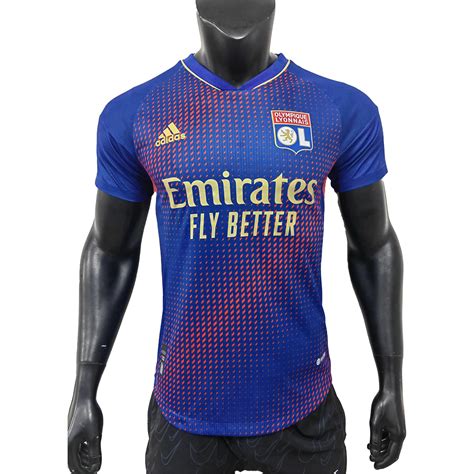 Olympique Lyonnais Fourth Away Authentic Soccer Jersey 2022 23 Gogoalshop