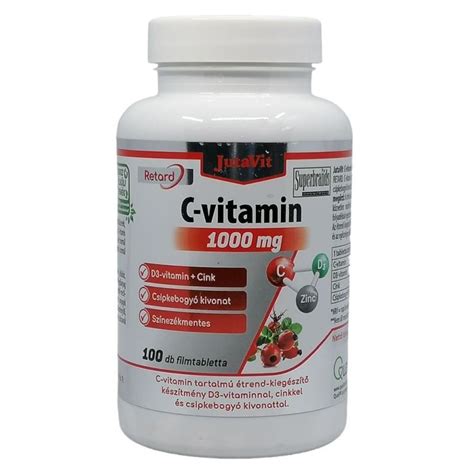 2390 Ft JutaVit C vitamin 1000mg csipkebogyó D3 cink Retard