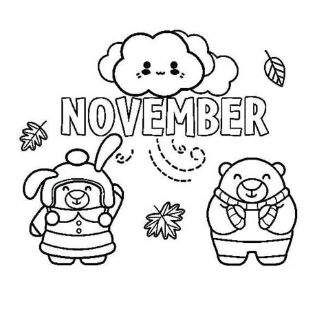 Dibujos De Noviembre Para Colorear Dibujos Online