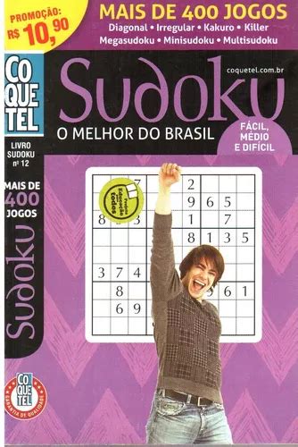 Livro De Passatempo Sudoku Nível Fácil Médio Difícil 400 Jgs MercadoLivre