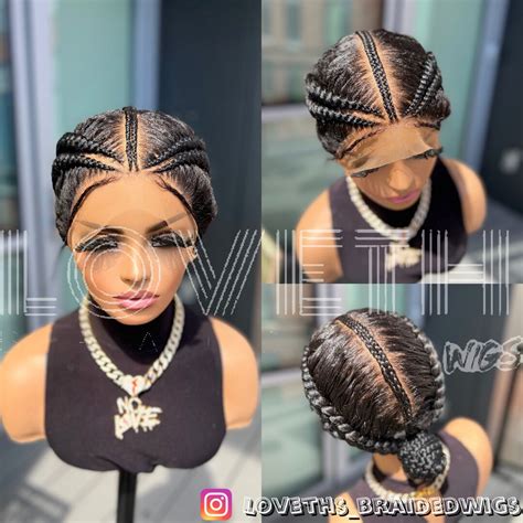 Ready To Ship Next Day Days Free Shipping Full Lace Braided Wig Box
