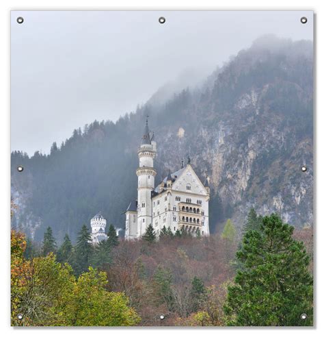 Lichtschutzbild Schloss Neuschwanstein In Bayern Wallario De