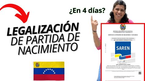 Legalizar Partida De Nacimiento Venezolana Online Desde El Extranjero