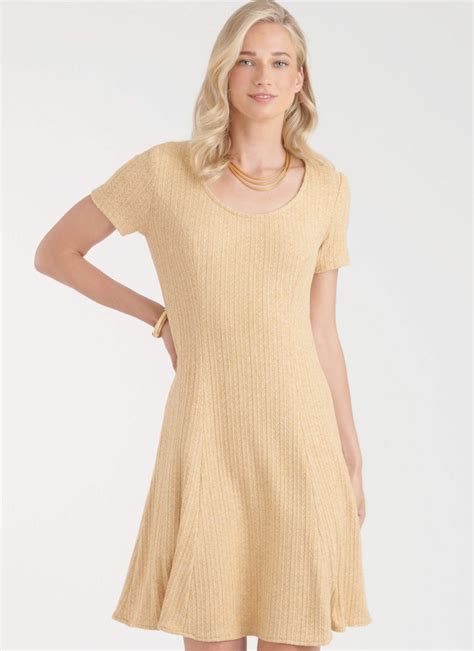 New Look Sewing Pattern N6765 Misses Knit Dresses Sewdirect