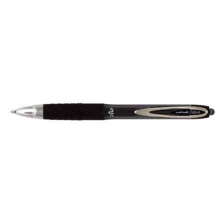 Uni Ball SigNo 207 Stylo roller rétractable Encre gel Noir Lot de 14