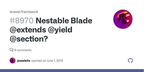 Nestable Blade Extends Yield Section Issue Laravel