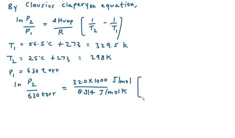 SOLVED The Normal Boiling Point For Acetone Is 56 5 C At An