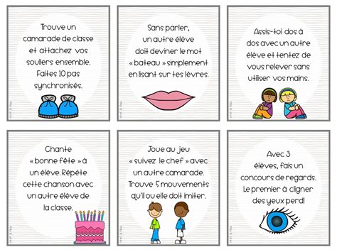 Rentr E Scolaire Jeu Brise Glace D Fis Rigolos