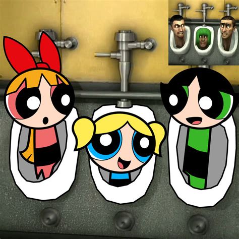 Powerpuff Skibidi Urinal Girls By Ppgunikittysans16 On Deviantart