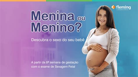 Menina ou menino Descubra o sexo de seu bebê o exame de Sexagem Fetal