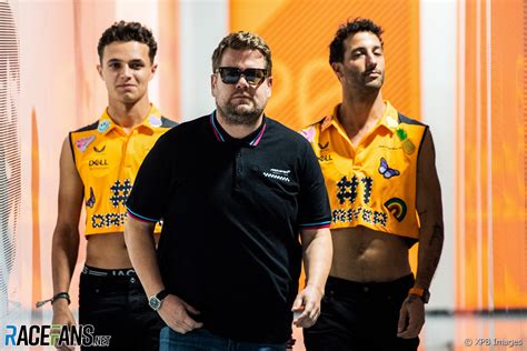 Lando Norris James Corden Daniel Ricciardo Miami International