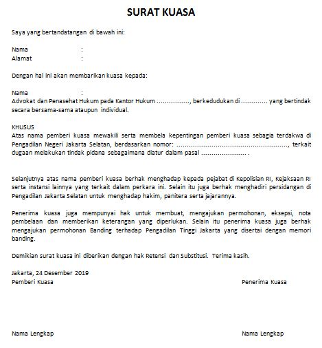 Rasmi Contoh Surat Penurunan Kuasa Surat Arahan Menjalankan Tugas
