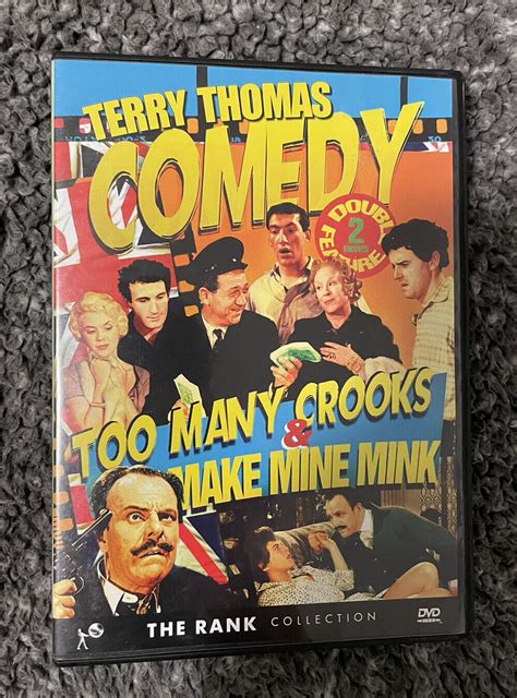 Terry Thomas Comedy Too Many Crooks Make Mine Mink Dvd Disc