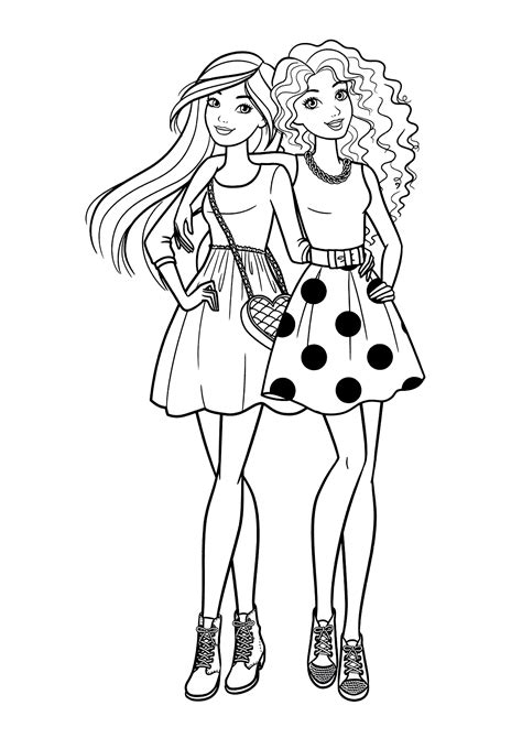 Barbie E Bff Para Colorir Imprimir Desenhos The Best Porn Website