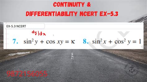 Find Dy Dx Sin2y Cos Xy K Sin2x Cos2y 1 Continuity
