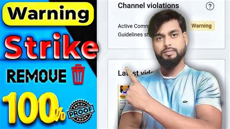 How To Remove Community Guidelines Strike On Youtube Community