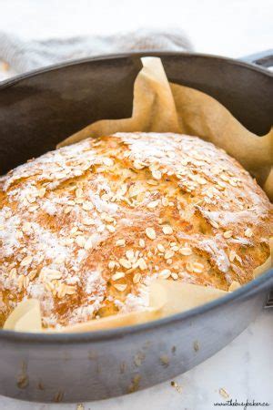 No Knead Artisan Bread Honey Oat Recipe The Busy Baker