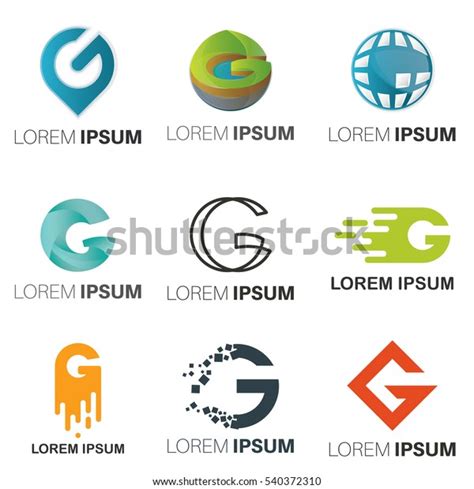 G Letter Abstract Vector Logo Design Stock Vector Royalty Free
