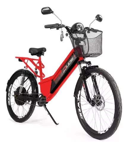 Bicicleta Elétrica Duos Confort Full 800w 48v 15ah Vermelha MercadoLivre