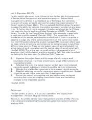 Unit 4 Discussion MG 375 5 Docx Unit 4 Discussion MG 375 For This