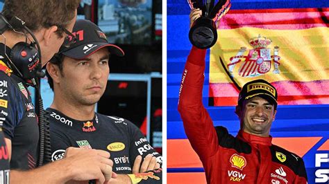 Checo Pérez queda en el lugar 8 del GP de Singapur Carlos Sainz es
