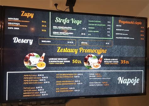 Menu At Sirin Bodrum D Ner Kebab Restaurant Warsaw