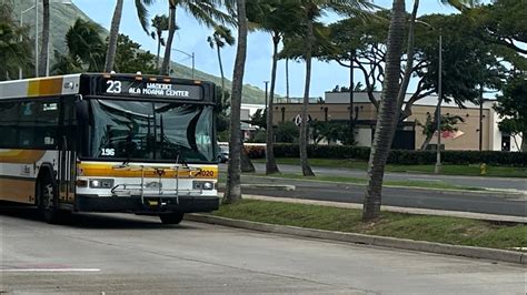 Honolulu TheBus Route 23 Waikiki Ala Moana Center Bus 4020 Brand New