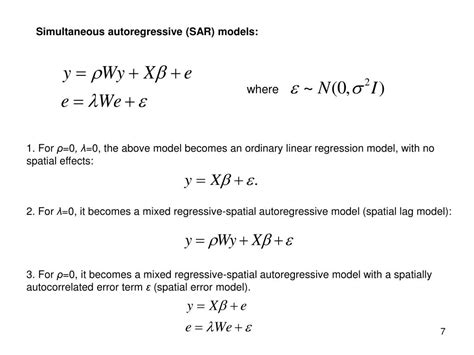 ppt spatial autoregressive models powerpoint presentation free download id 1873209