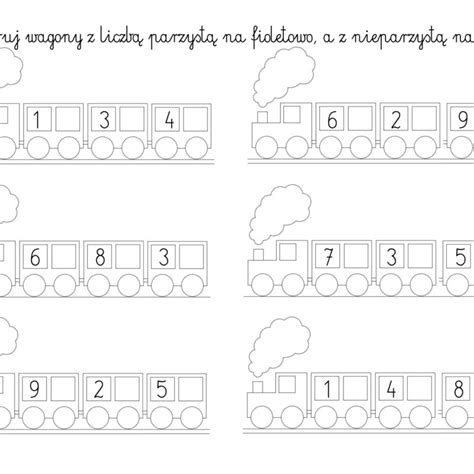 Liczby parzyste i nieparzyste Pokoloruj Świat