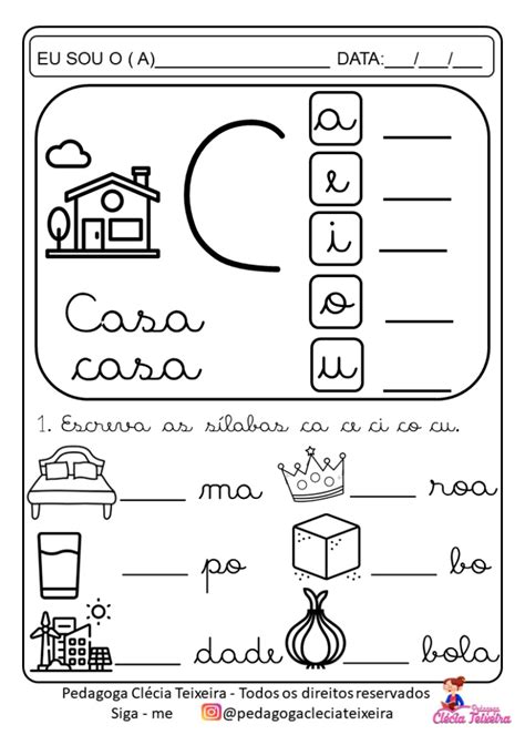 Atividade De Alfabetiza O Letra Cursiva Cl Cia Teixeira