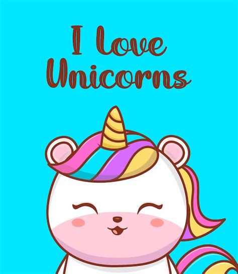 Premium Vector Cute Unicorn Cartoon Icon Illustration Vector