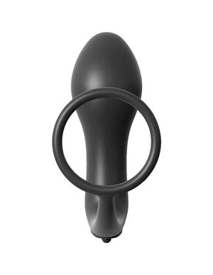 Anal Fantasy Ass Gasm Cockring Vibrating Plug Black Mq Adult Store
