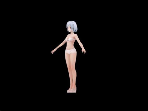 ヌード女性 3Dモデル 10 max fbx 3ds obj png Free3D