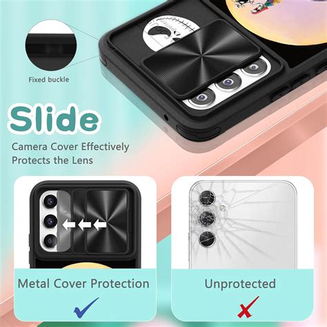 Joyleop Funda de teléfono 2 en 1 para Samsung A54 con dibujos animados
