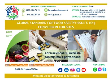 Gennaio Global Standard For Food Safety Issue To