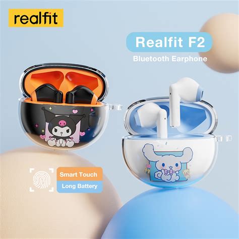 Tai Nghe bluetooth 5 3 Không Dây realfit f2 tws Kèm Hộp Đựng Ốp