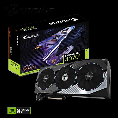 Gigabyte AORUS GeForce RTX 4070 TI ELITE 12GB GDDR6X 192 Bit Graphics