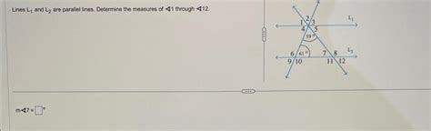 solved lines l1 and l2 are parallel lines determine the