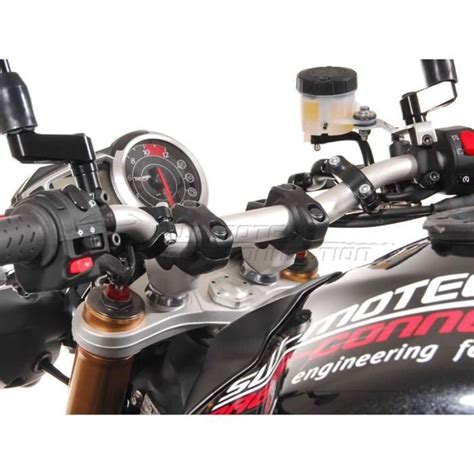 Rehausseur universel avec déport pour guidon 28mm SW Motech BARBACK 30