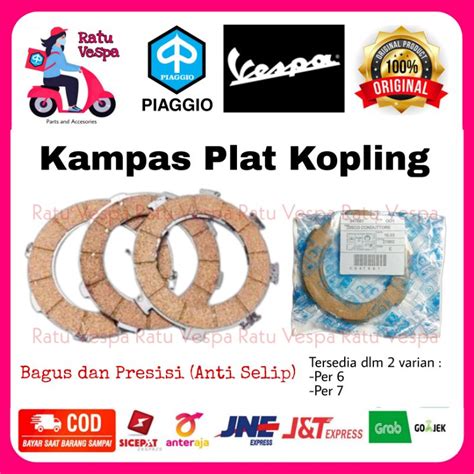 Jual RICAMBI Kampas Plat Kopling Vespa Super Sprint PX PS Exclusive