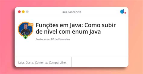 Fun Es Em Java Como Subir De N Vel Enum Java